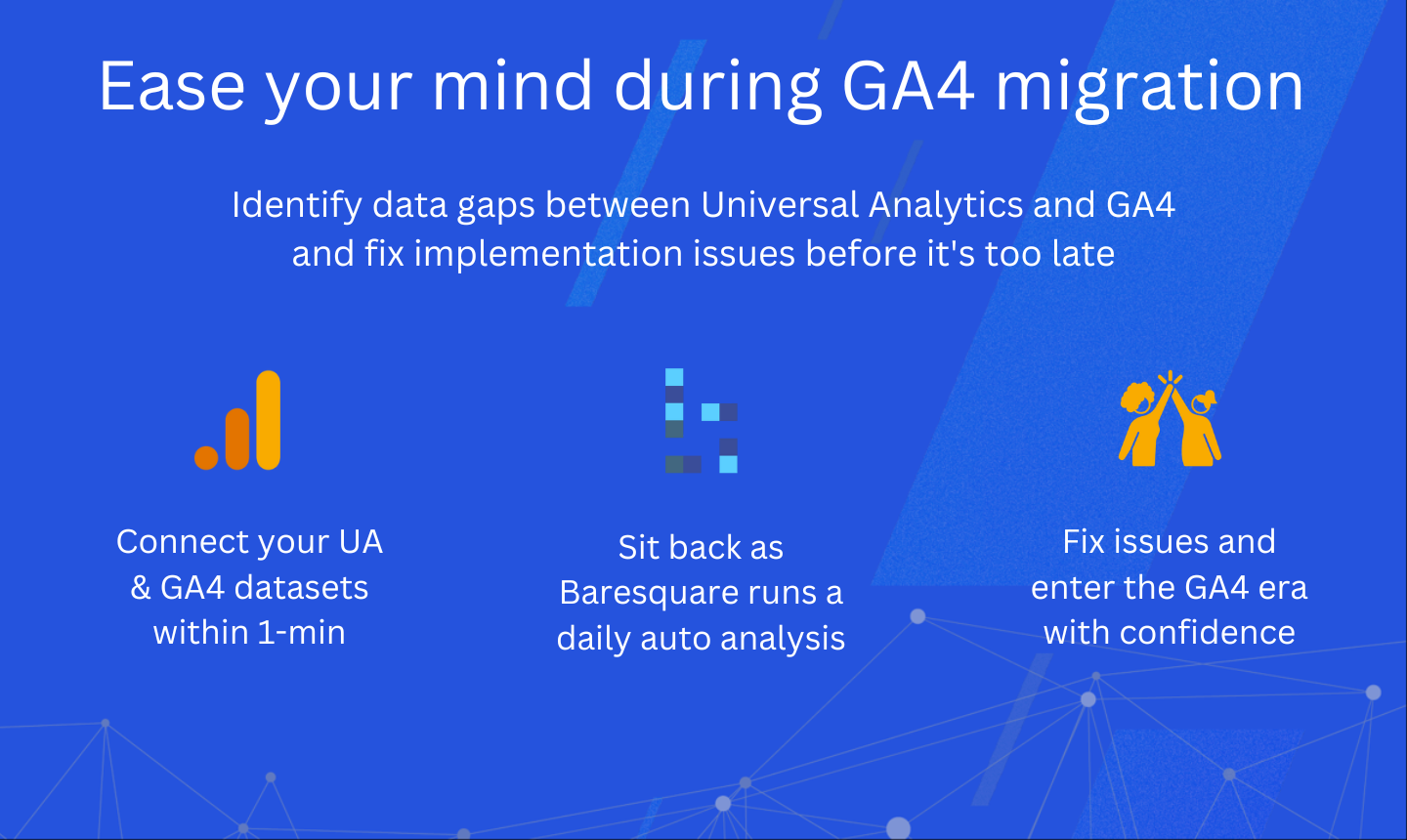 Migrate to Google Analytics 4 with accurate metrics | Baresquare